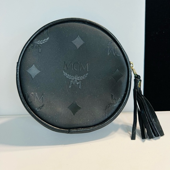 MCM | Bags | Vintage Mcm Black Monogram Coin Purse | Poshmark